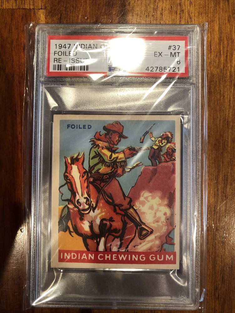 Auction Prices Realized Non-Sport Cards 1947 INDIAN GUM RE-ISSUE Foiled