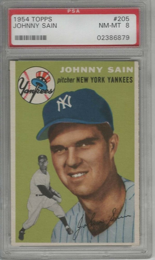 Auction Prices Realized Baseball Cards 1954 Topps Johnny Sain