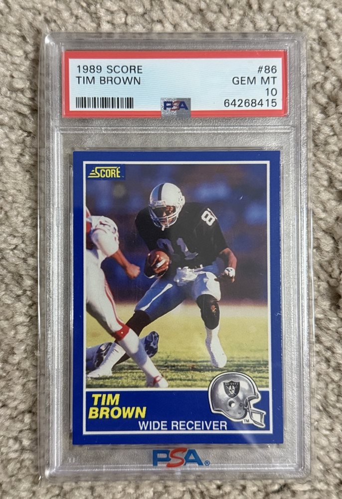 Auction Prices Realized Football Cards 1989 SCORE Tim Brown