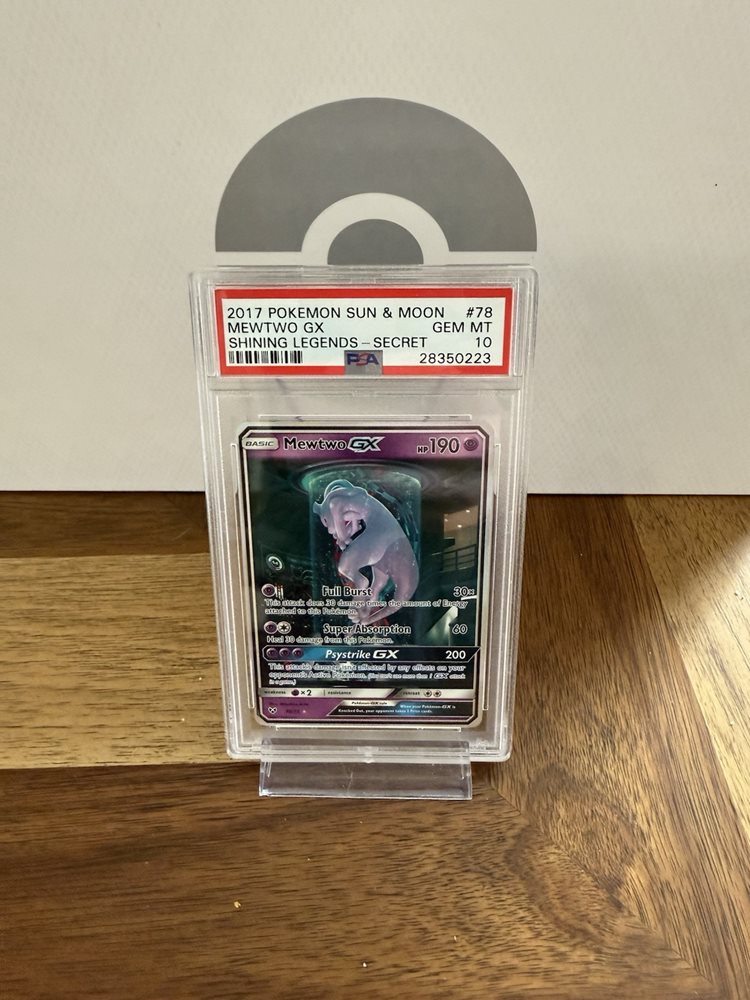 Auction Prices Realized Tcg Cards 2017 Pokemon Sun & Moon Shining Legends Mewtwo Gx