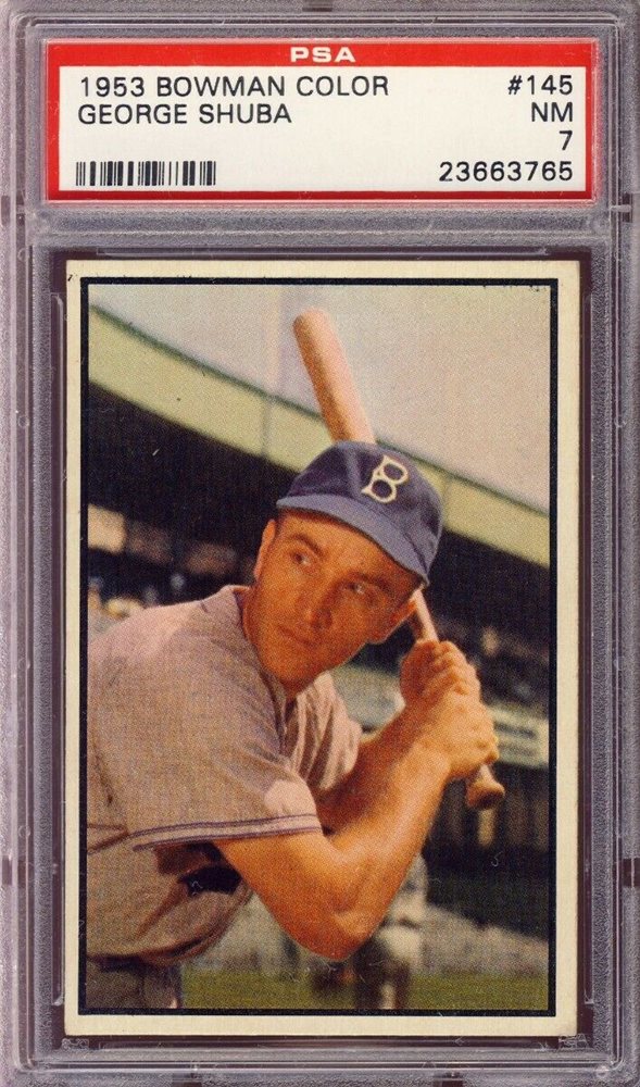 Auction Prices Realized Baseball Cards 1953 BOWMAN COLOR George Shuba