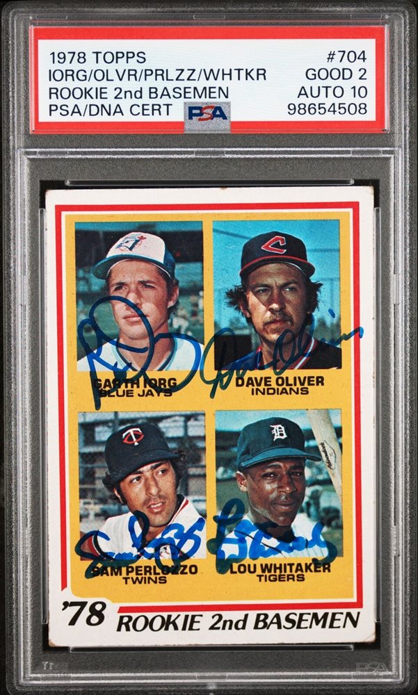 Auction Prices Realized Baseball Cards 1978 Topps Rookie 2nd Basemen