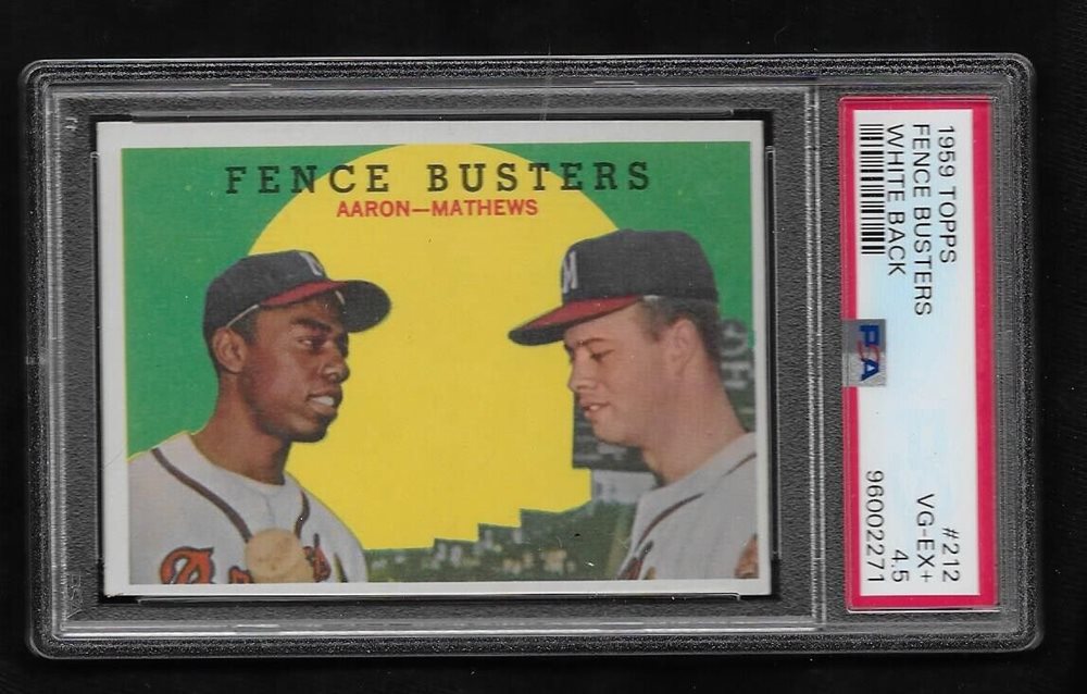 Auction Prices Realized Baseball Cards 1959 Topps Fence Busters