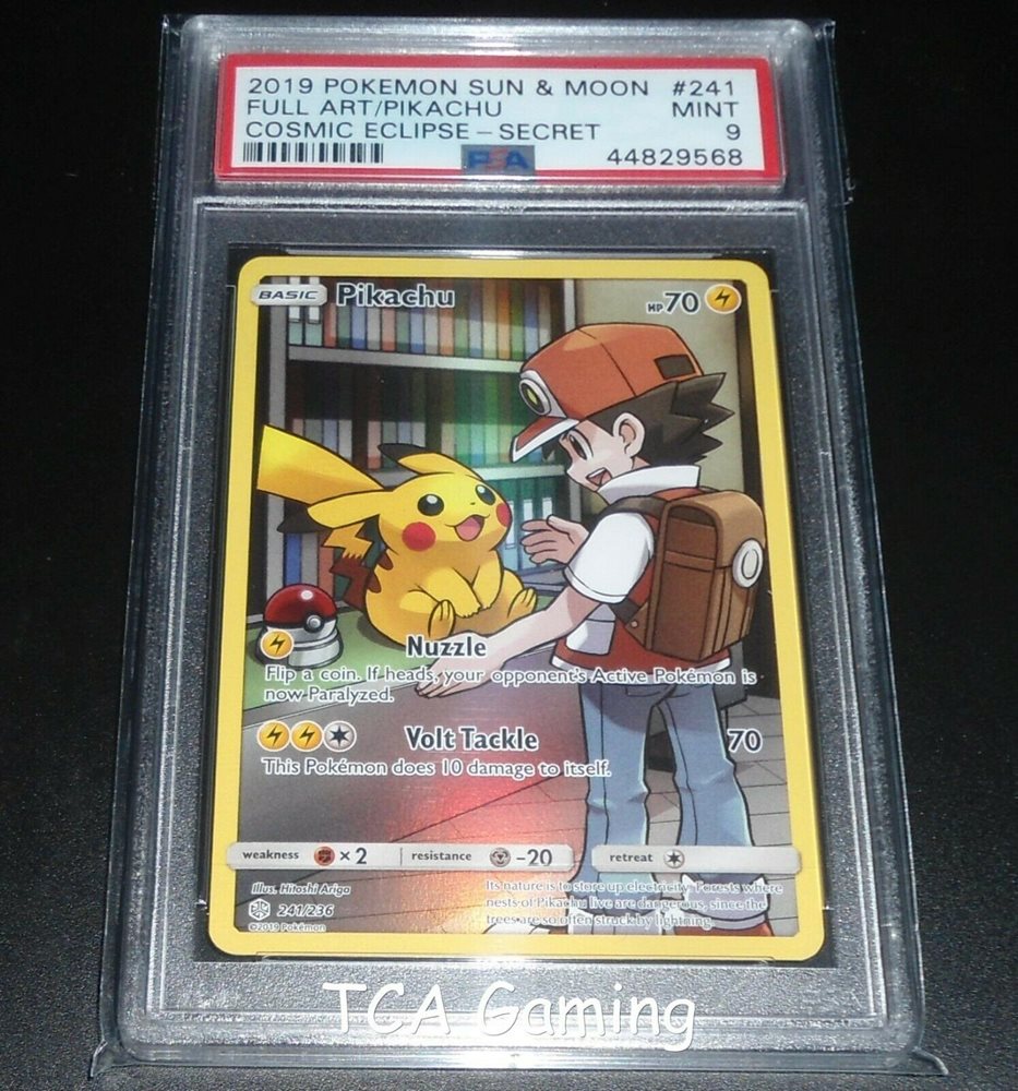 PSA 9 Cosmic Eclipse Full Art Pikachu #241 - munimoro.gob.pe