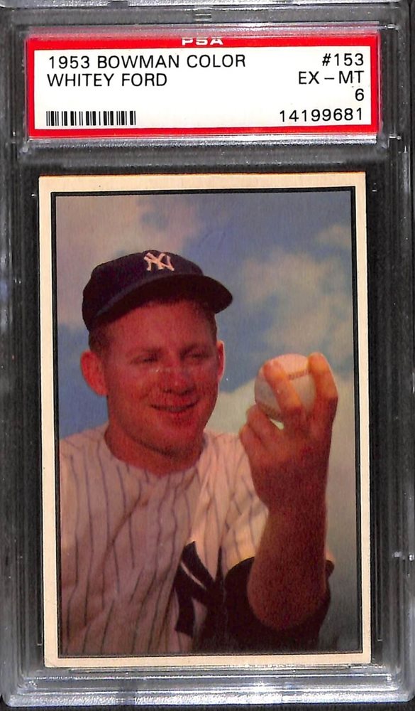 Auction Prices Realized Baseball Cards 1953 Bowman Color Whitey Ford