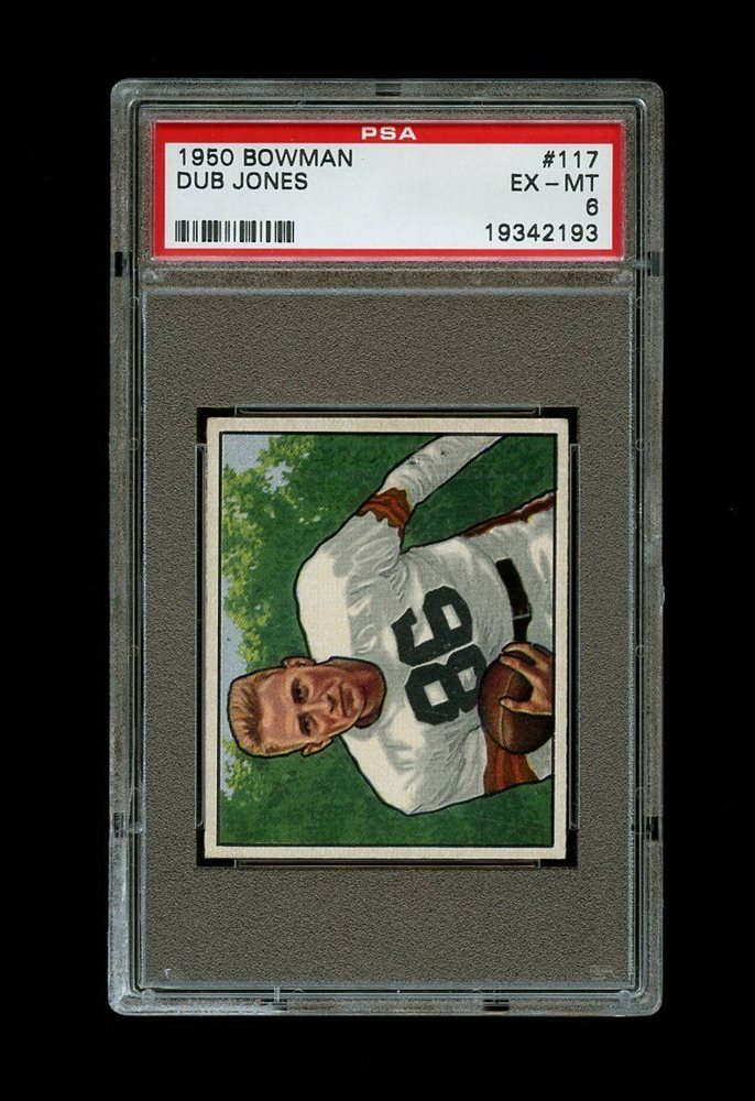 Auction Prices Realized Football Cards 1950 Bowman Dub Jones