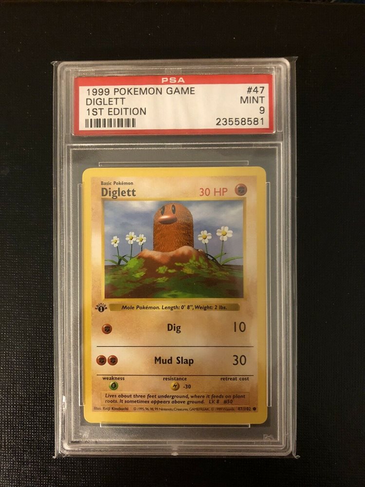 Auction Prices Realized Tcg Cards 1999 Pokemon Game Diglett 1st Edition