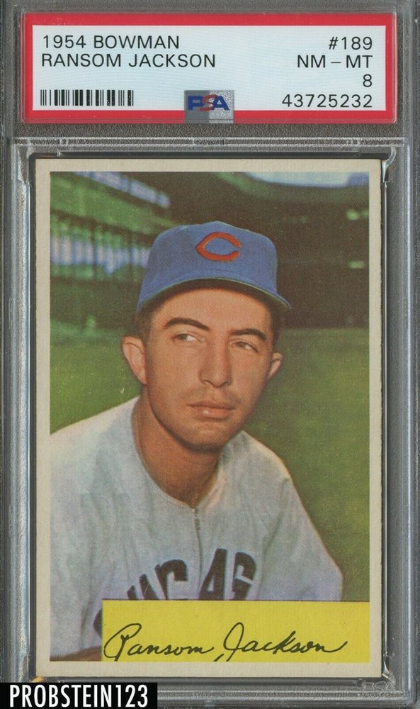 Auction Prices Realized Baseball Cards 1954 BOWMAN Ransom Jackson