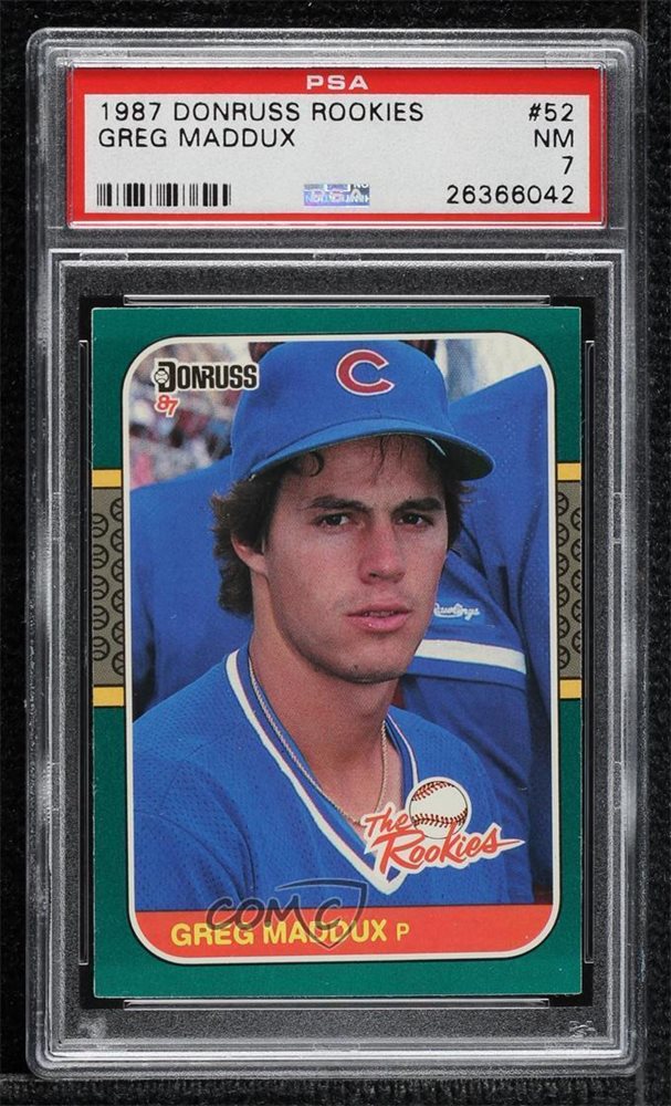 Auction Prices Realized Baseball Cards 1987 Donruss Rookies Greg Maddux