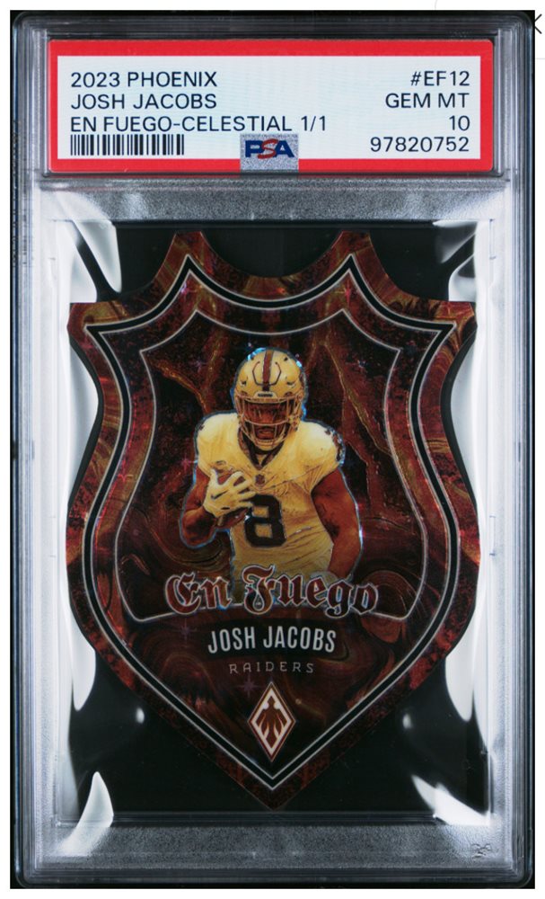 Auction Prices Realized Football Cards 2023 PANINI PHOENIX EN FUEGO Josh Jacobs