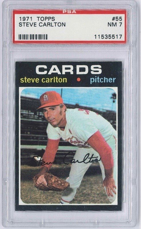 Auction Prices Realized Baseball Cards 1971 TOPPS Steve Carlton