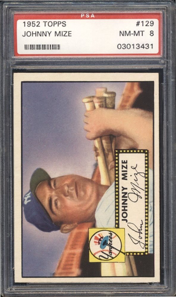 Auction Prices Realized Baseball Cards 1952 Topps Johnny Mize