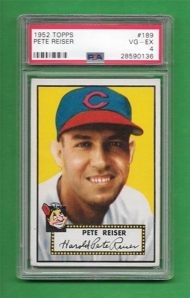 Auction Prices Realized Baseball Cards 1952 Topps Pete Reiser