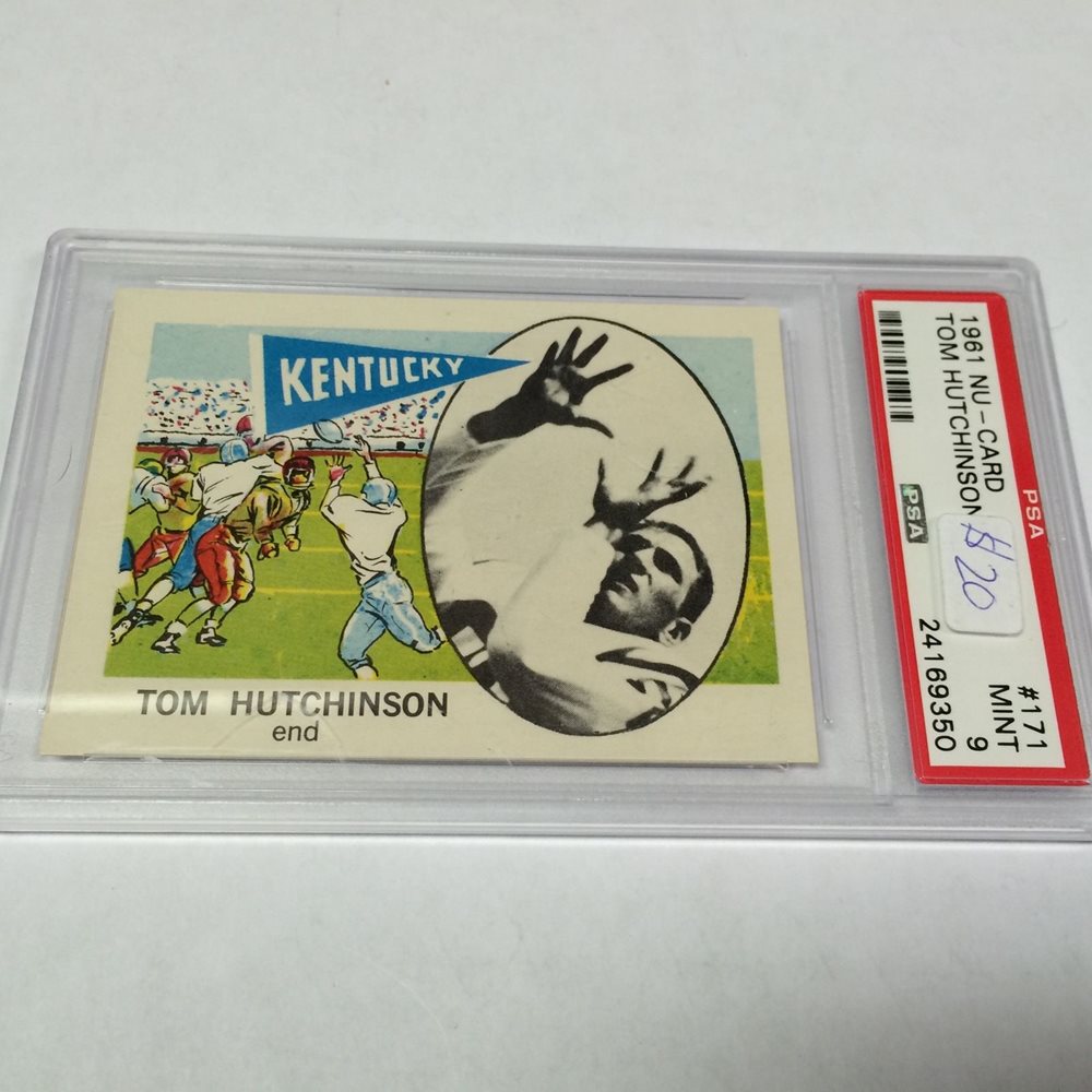 Auction Prices Realized Football Cards 1961 NU-CARD Tom Hutchinson