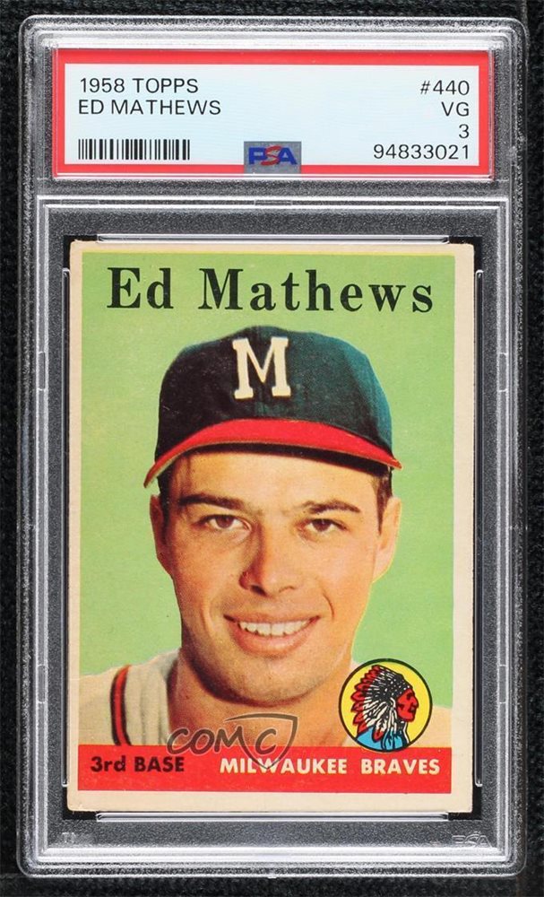 Auction Prices Realized Baseball Cards 1958 Topps Ed Mathews