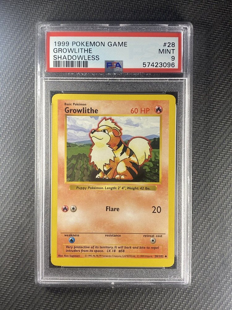Pokemon Growlithe Card
