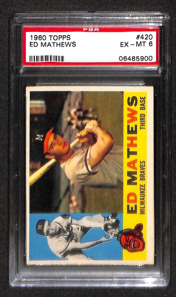 Auction Prices Realized Baseball Cards 1960 Topps Ed Mathews