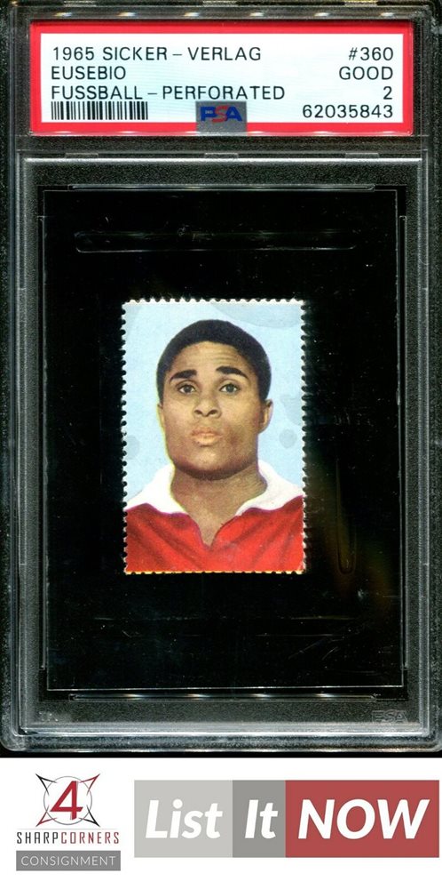 Auction Prices Realized Soccer Cards 1965 SICKER-VERLAG FUSSBALL Eusebio