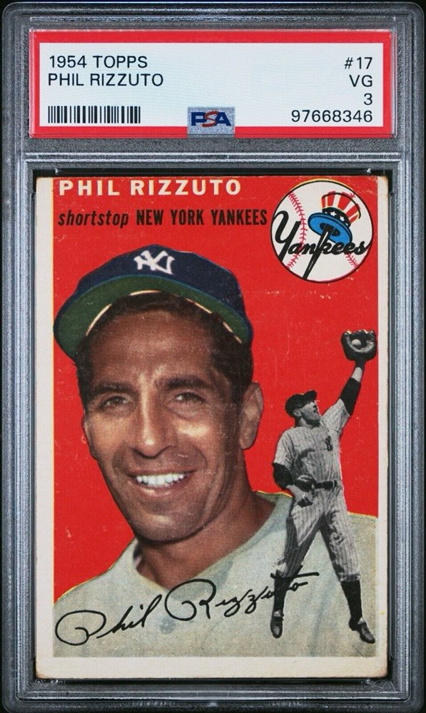 Auction Prices Realized Baseball Cards 1954 TOPPS Phil Rizzuto