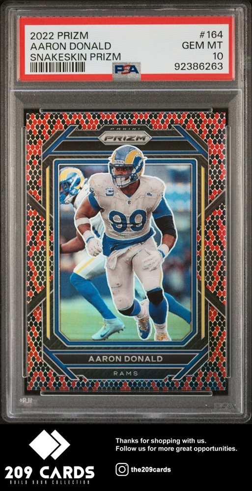 Auction Prices Realized Football Cards 2022 PANINI PRIZM Aaron Donald