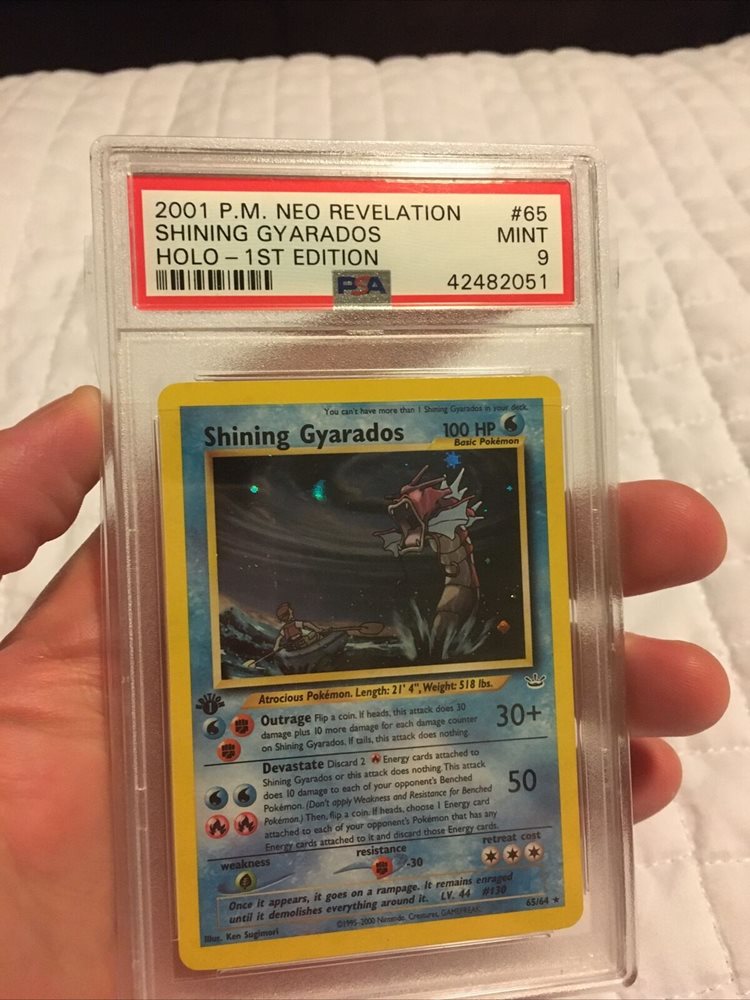 Auction Prices Realized Tcg Cards 2001 Pokemon Neo Revelation 1st Edition Shining Gyarados-Holo