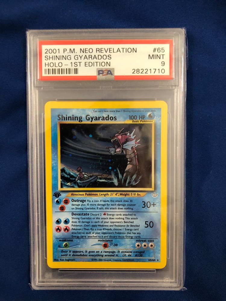 Auction Prices Realized Tcg Cards 2001 Pokemon Neo Revelation 1st Edition Shining Gyarados-Holo