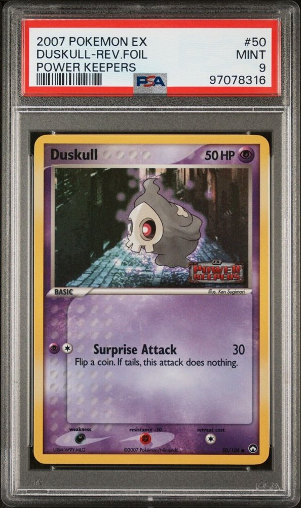 Auction Prices Realized Tcg Cards 2007 POKEMON EX POWER KEEPERS Duskull-Reverse Foil