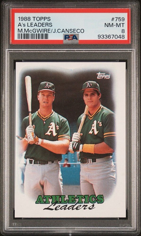 Auction Prices Realized Baseball Cards 1988 TOPPS A's Leaders