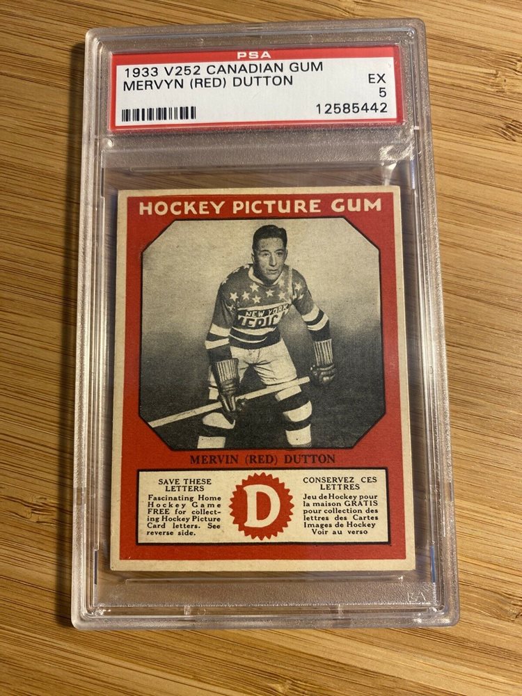 Auction Prices Realized Hockey Cards 1933 V252 Canadian Gum Mervyn (Red ...