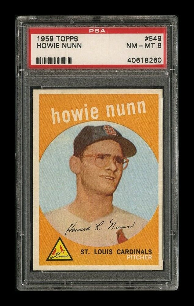 Auction Prices Realized Baseball Cards 1959 TOPPS Howie Nunn