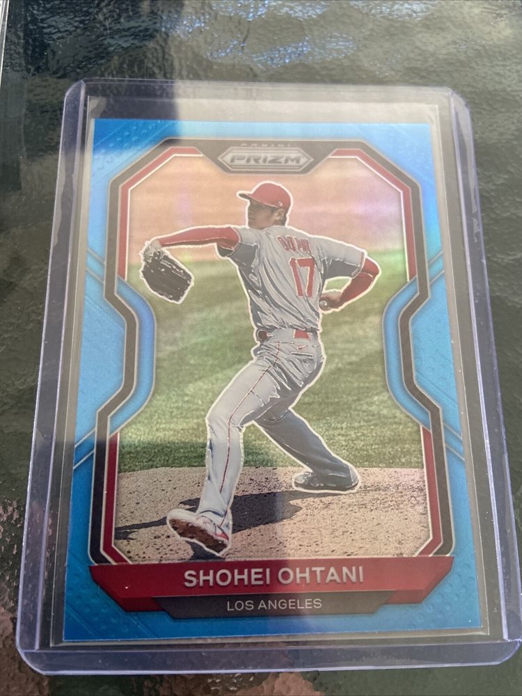 2021 Shohei Ohtani Prizm Carolina Blue SP Rare #183 Ang